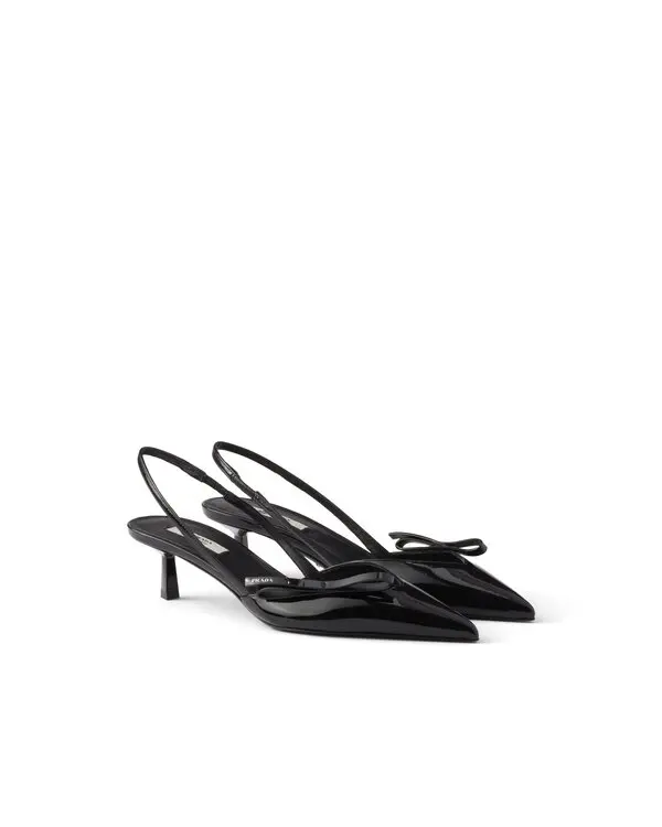 Prada Patent Leather Slingback Pumps