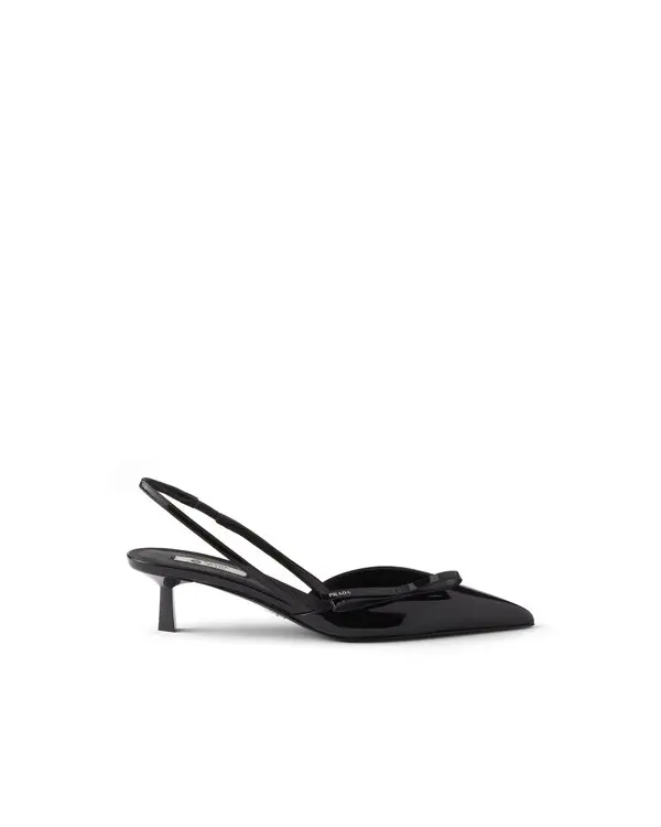 Prada Patent Leather Slingback Pumps