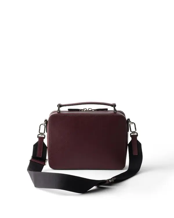 Prada Brique Medium Saffiano Leather Bag