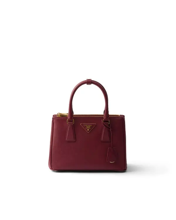 Prada Galleria Small Saffiano Leather Bag - Red