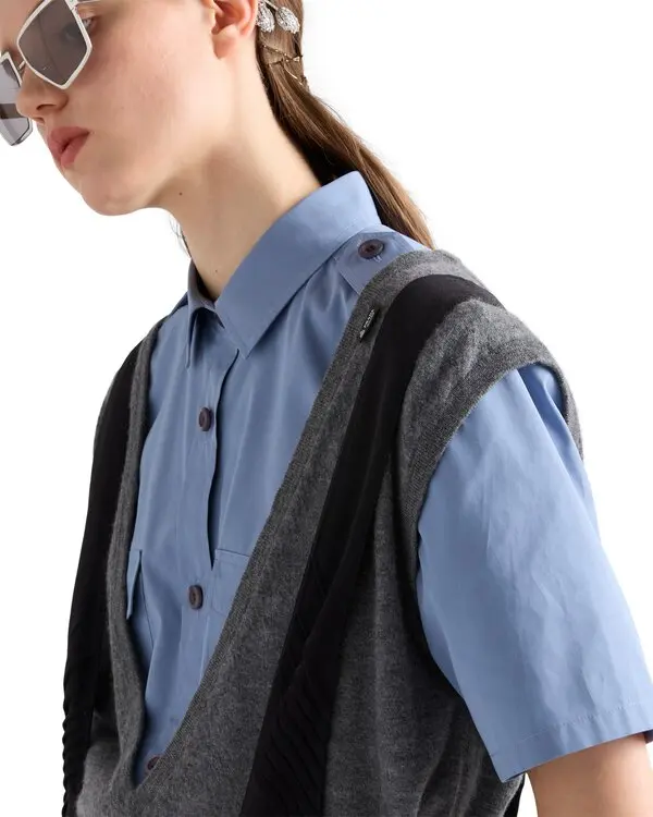 Prada Cashmere V-neck Vest
