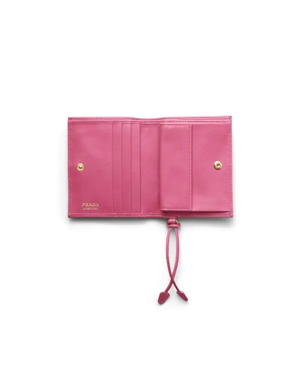 Prada Small Leather Wallet - Pink