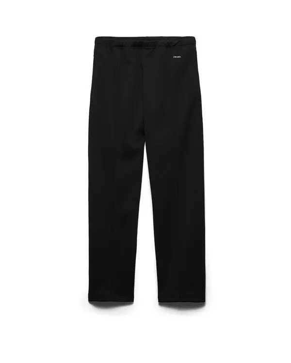Prada Technical Jersey Straight Leg Pants