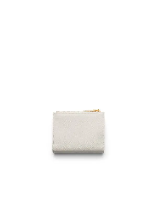 Prada Small Saffiano Leather Wallet - Neutral