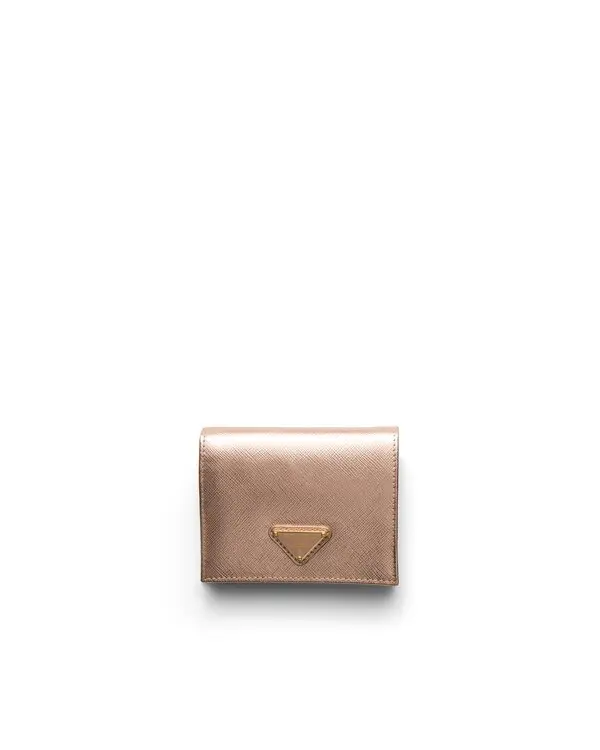 Prada Small Saffiano Leather Wallet - Pink