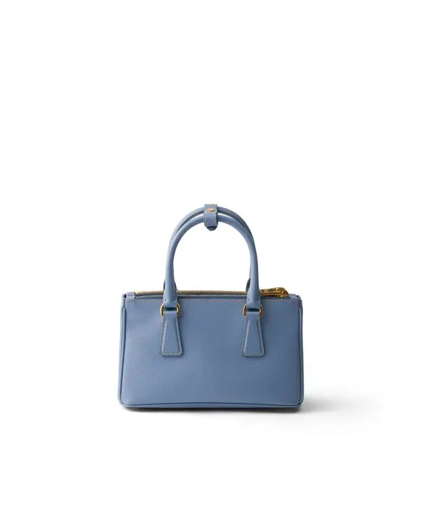 Prada Galleria Mini Saffiano Leather Bag - Blue