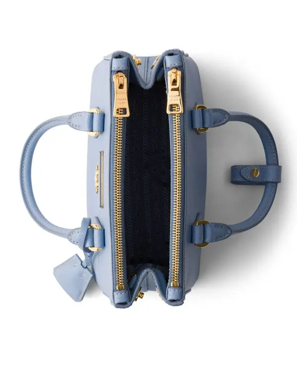 Prada Galleria Mini Saffiano Leather Bag - Blue