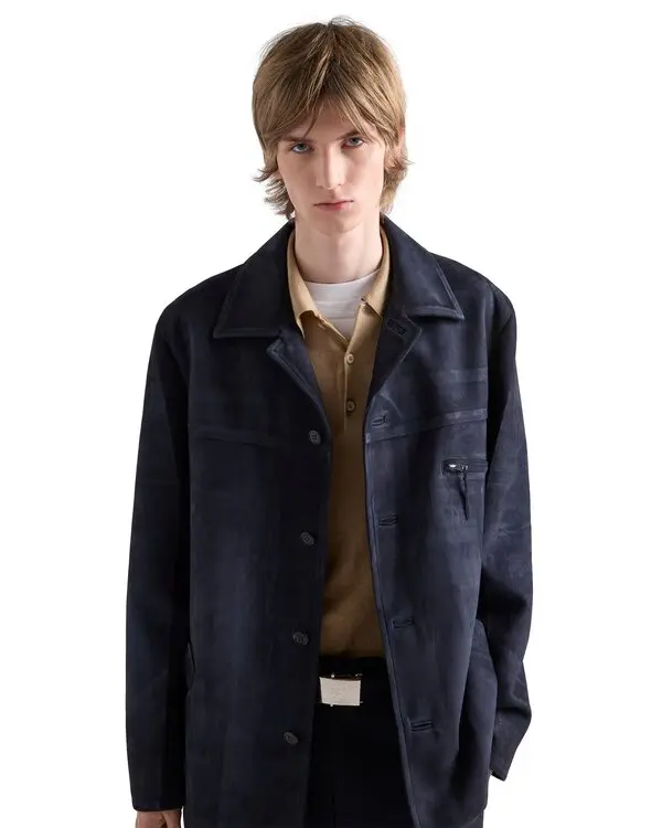 Prada Suede Caban Jacket