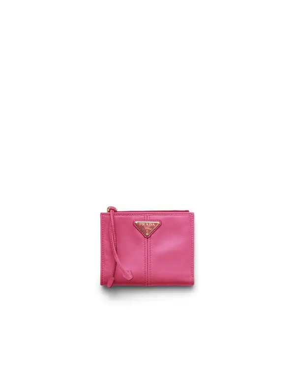 Prada Small Leather Wallet - Pink