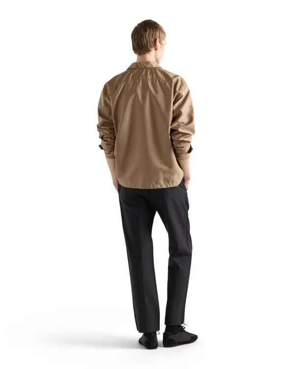 Prada Re-nyon Zipper Shirt - Neutral