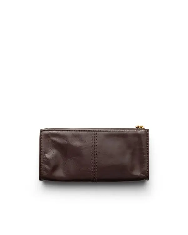 Prada Leather Pouch - Brown