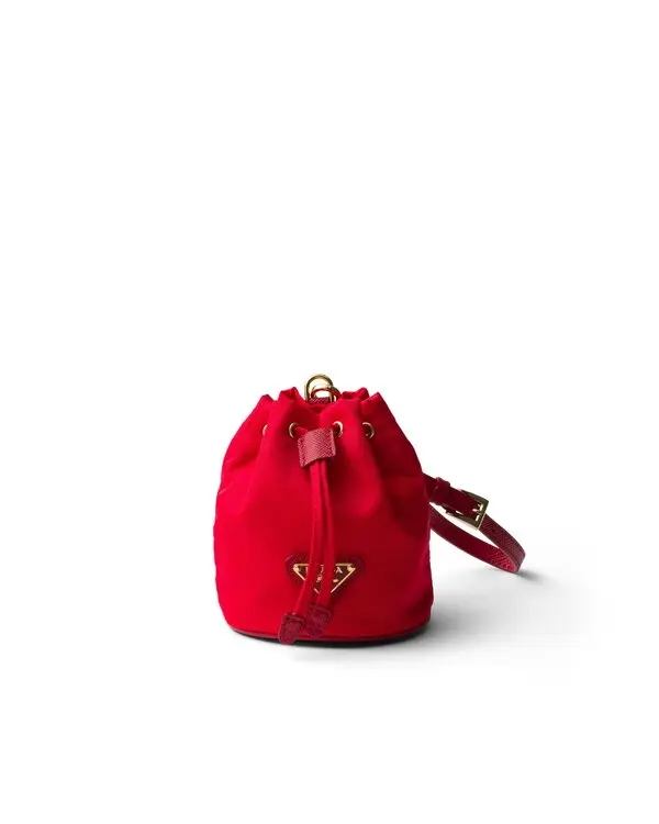 Prada Mini Icon Re-nylon Keychain Charm - Red