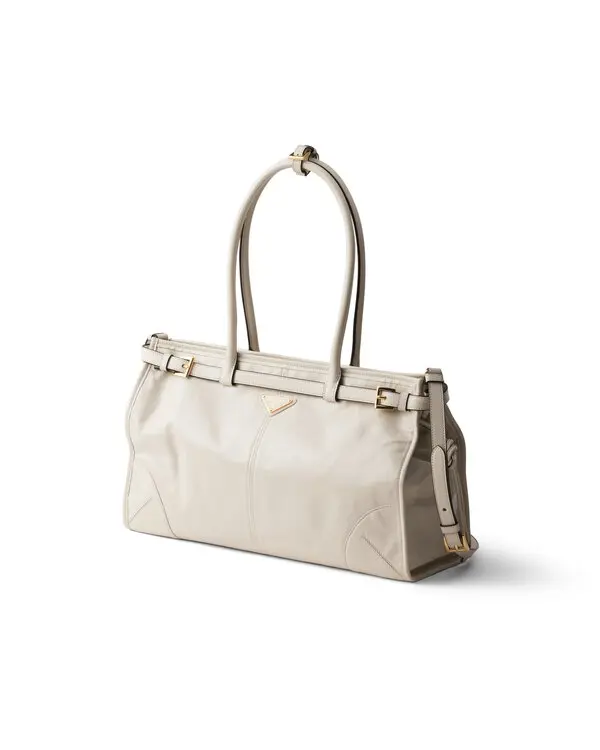 Prada Large Leather Handbag - White