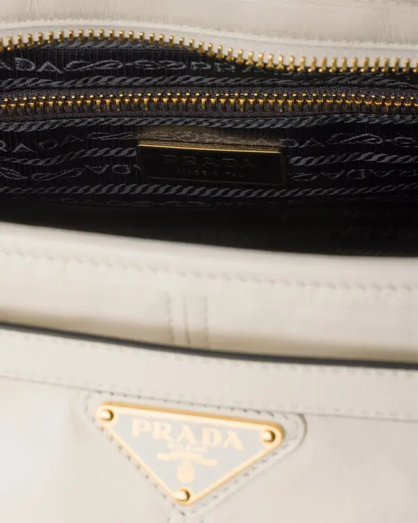 Prada Large Leather Handbag - White