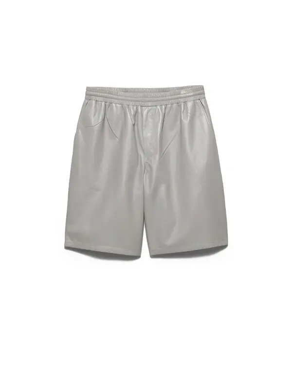 Prada Leather Bermudas