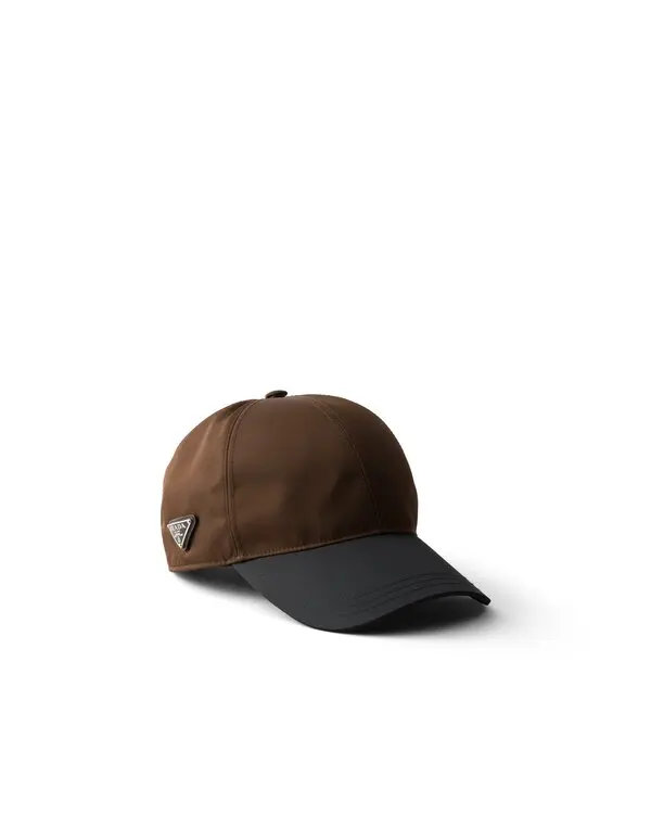Prada Two-tone Re-nylon Baseball Cap - Brown