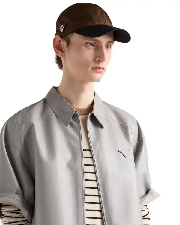 Prada Two-tone Re-nylon Baseball Cap