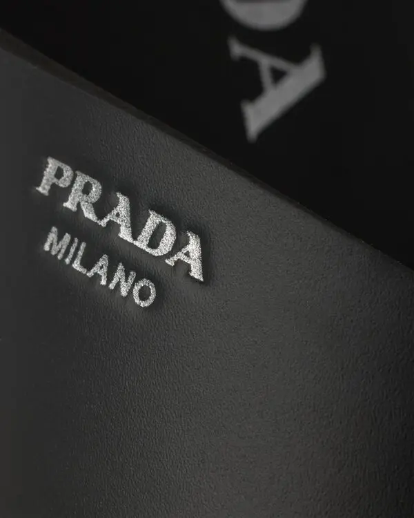 Prada Crisscross Rubber Slides