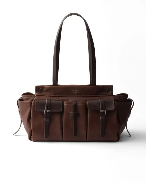 Prada Leather Tote Bag - Brown