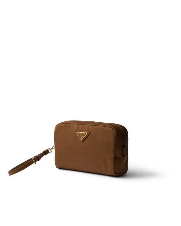 Prada Re-nylon Pouch - Brown