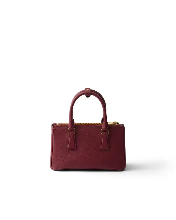 Prada Galleria Mini Saffiano Leather Bag - Red
