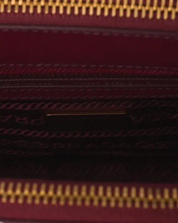 Prada Galleria Mini Saffiano Leather Bag - Red