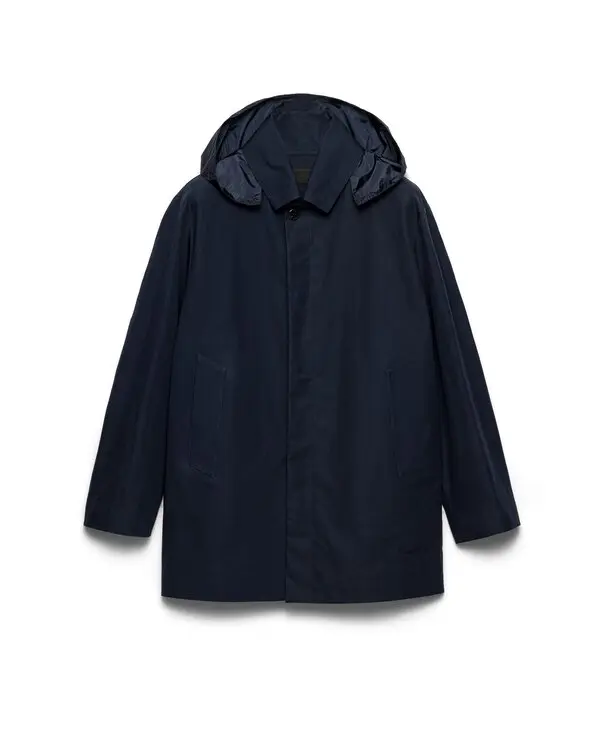 Prada Hooded Cotton Coat