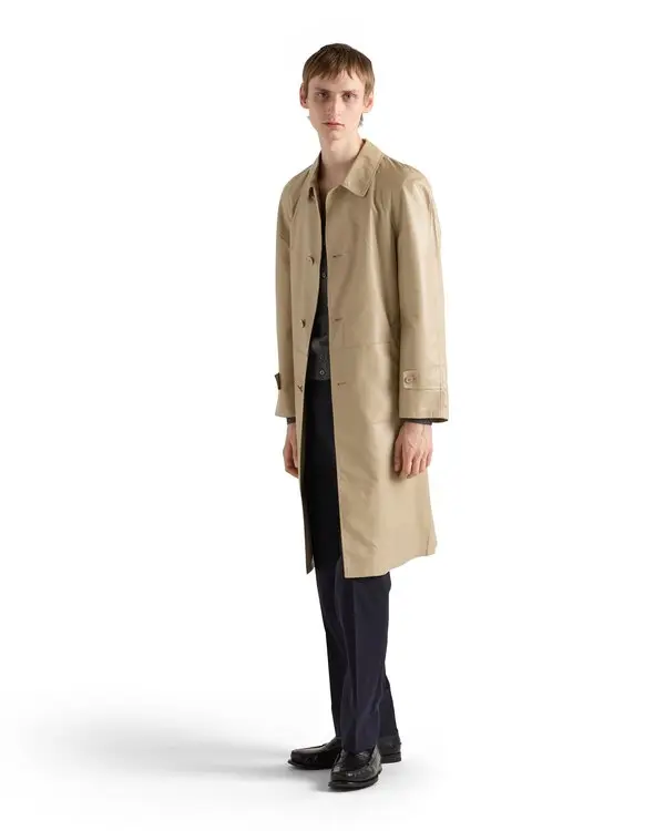 Prada Nappa Leather Coat