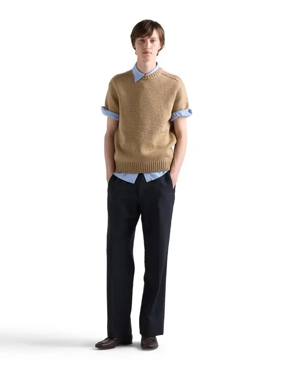 Prada Short-sleeved Wool Sweater