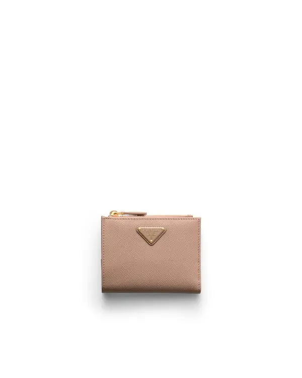 Prada Small Saffiano Leather Wallet - Pink