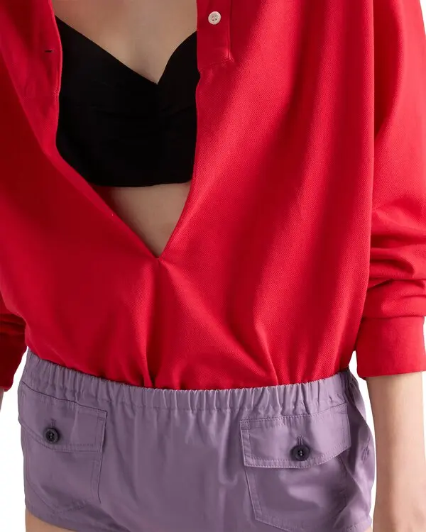 Prada Poplin Shorts - Purple