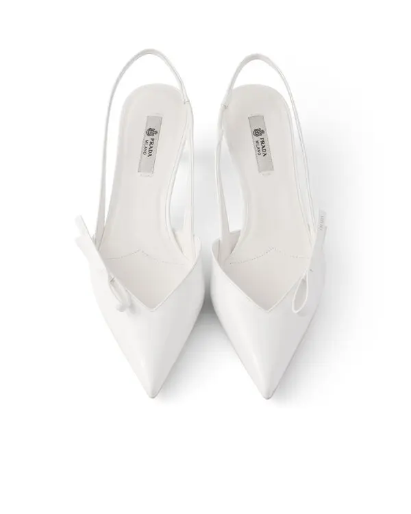 Prada Patent Leather Slingback Pumps