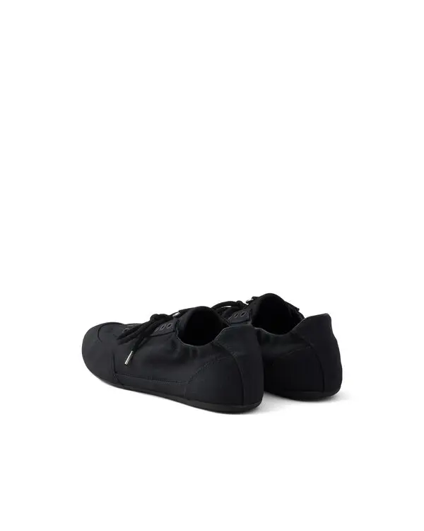 Prada Collapse Canvas Sneakers - Black
