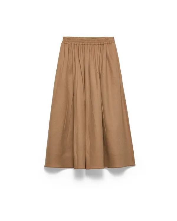 Prada Midi Circle Skirt - Brown