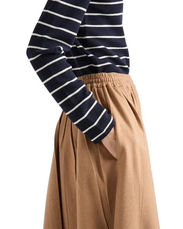Prada Midi Circle Skirt - Brown