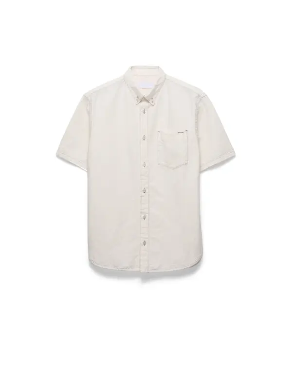 Prada Short-sleeved Chambray Shirt