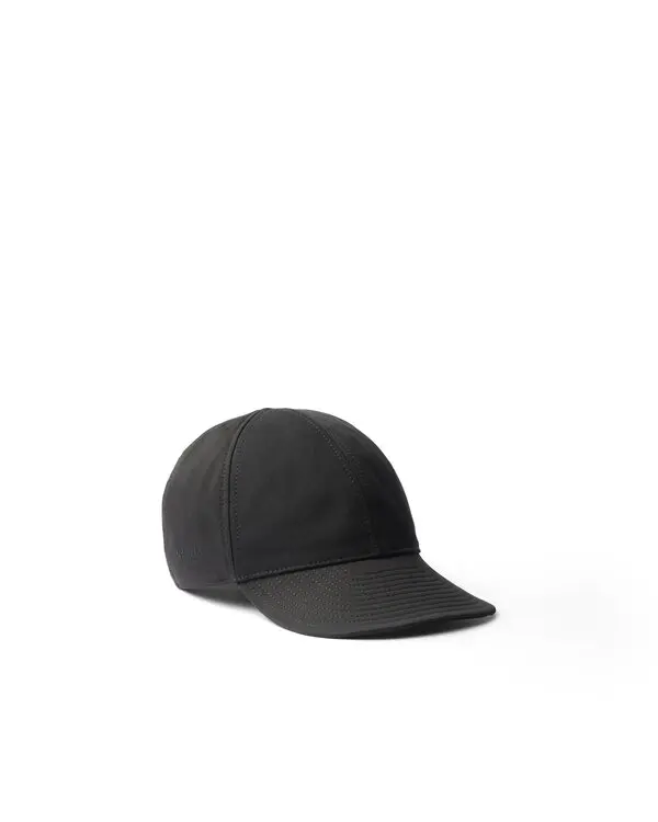 Prada Cotton Baseball Cap - Black