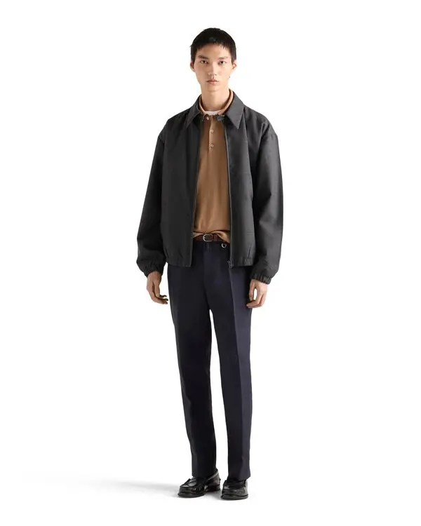 Prada Cashmere And Silk Polo Shirt