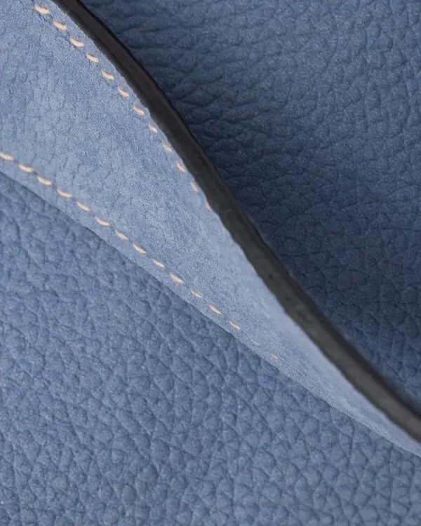 Prada Aimée Large Nubuck Leather Shoulder Bag - Blue