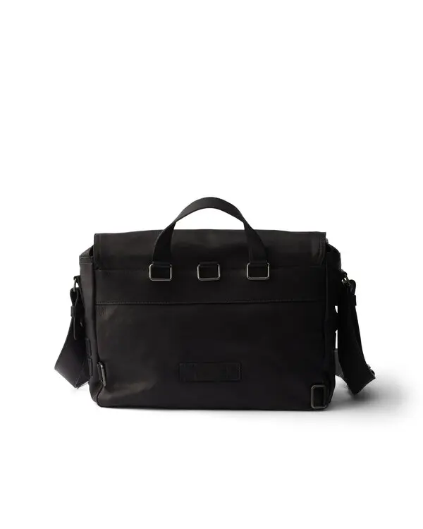 Prada Leather Messenger Bag
