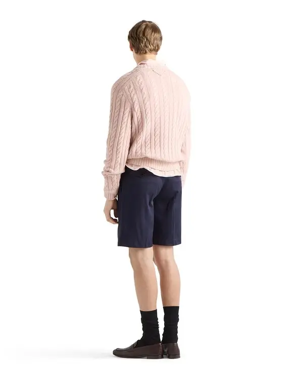Prada Wool And Cashmere Crew-neck Sweater