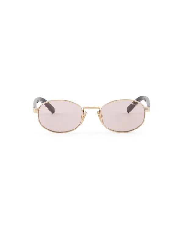 Prada Sunglasses With Metal Plaque - Lenses