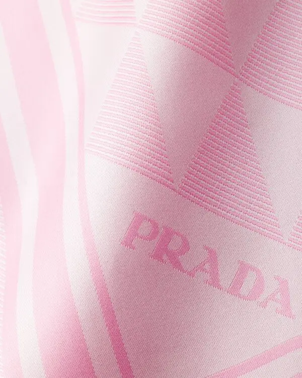 Prada Jacquard Silk Scarf 55x55