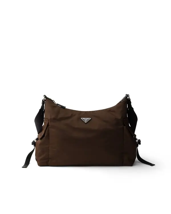 Prada Explore Re-nylon And Leather Bag - Brown