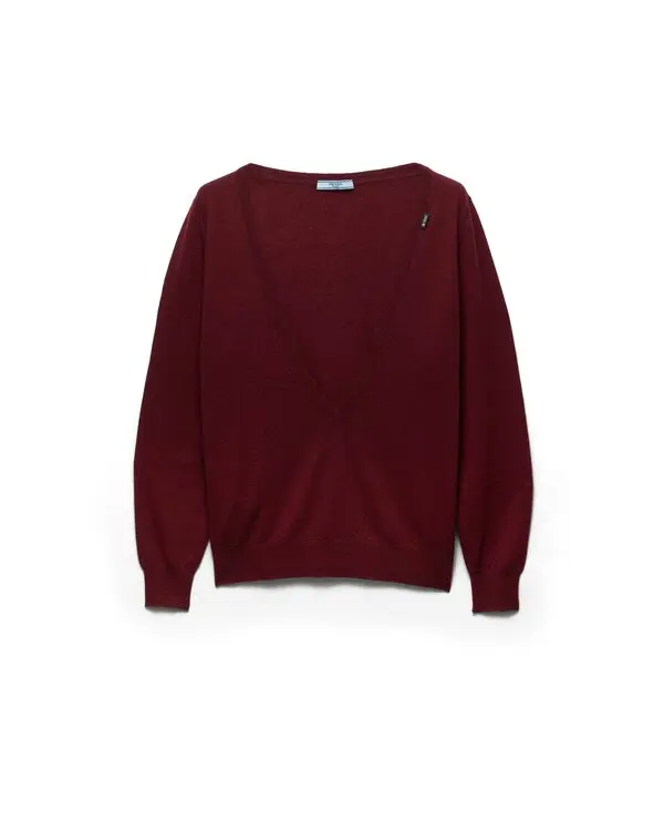 Prada Cashmere V-neck Sweater