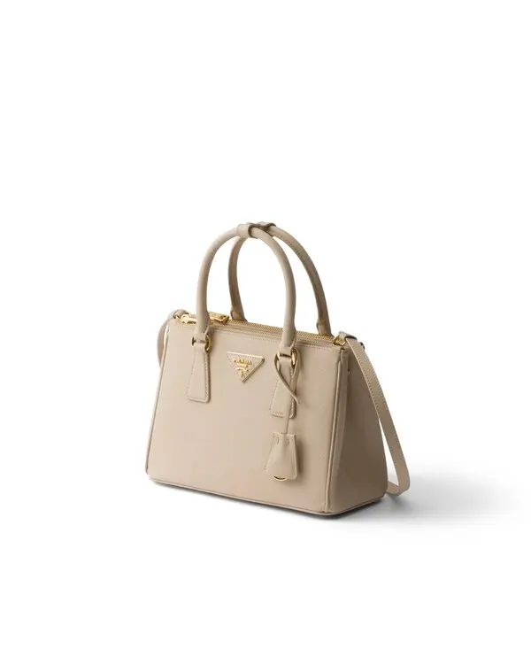 Prada Galleria Small Saffiano Leather Bag - Neutral