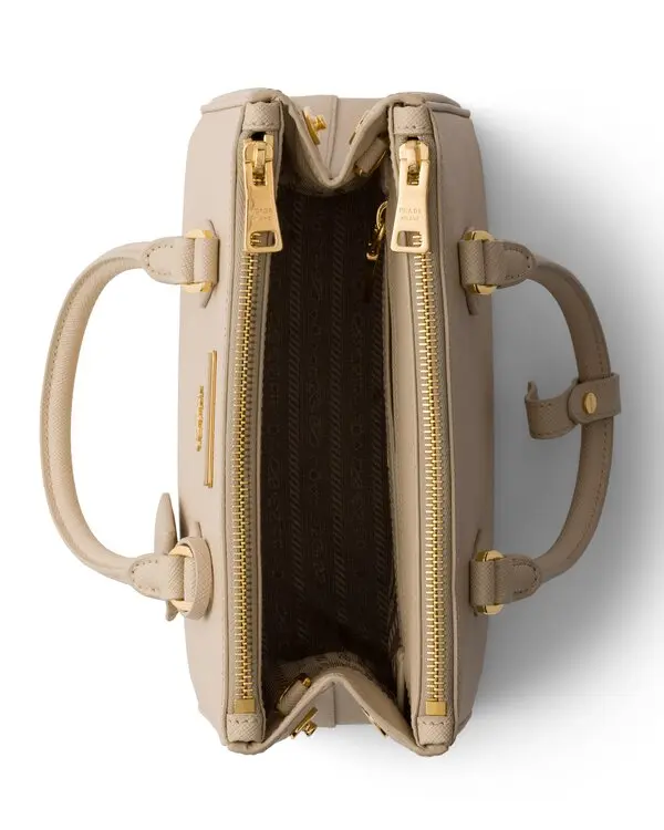 Prada Galleria Small Saffiano Leather Bag - Neutral
