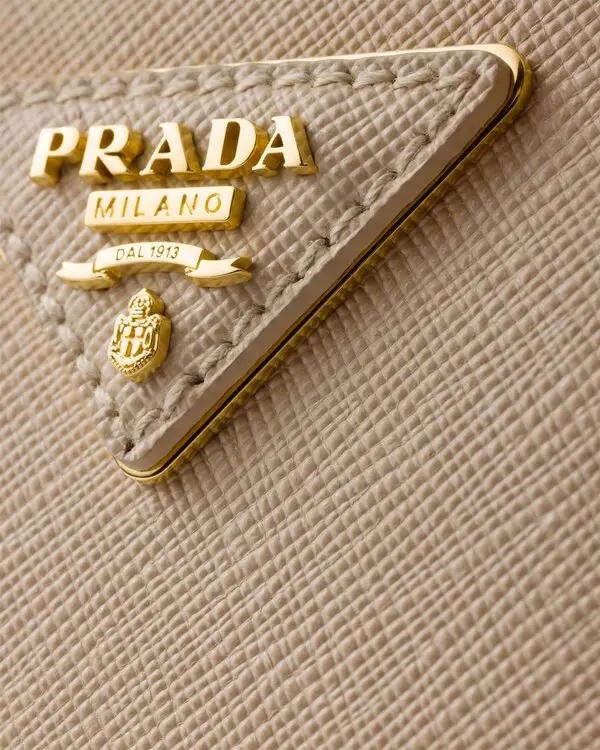 Prada Galleria Small Saffiano Leather Bag - Neutral
