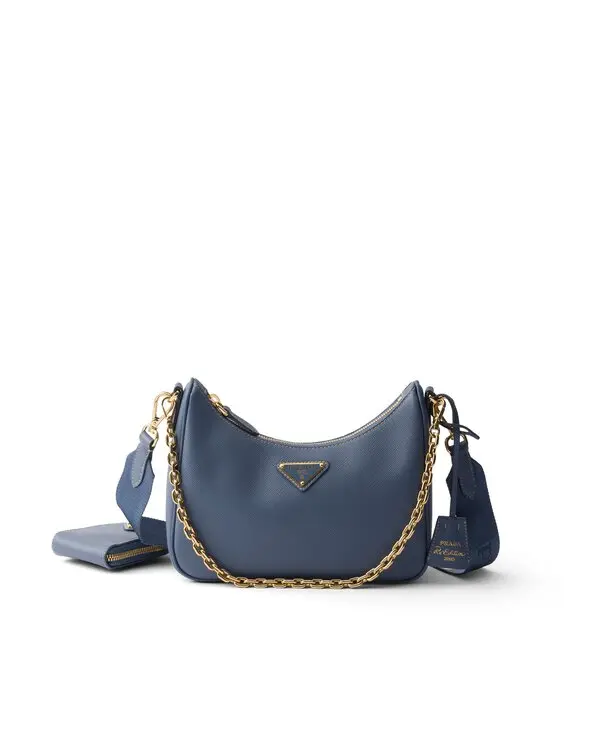 Prada Re-edition 2005 Saffiano Leather Bag - Blue