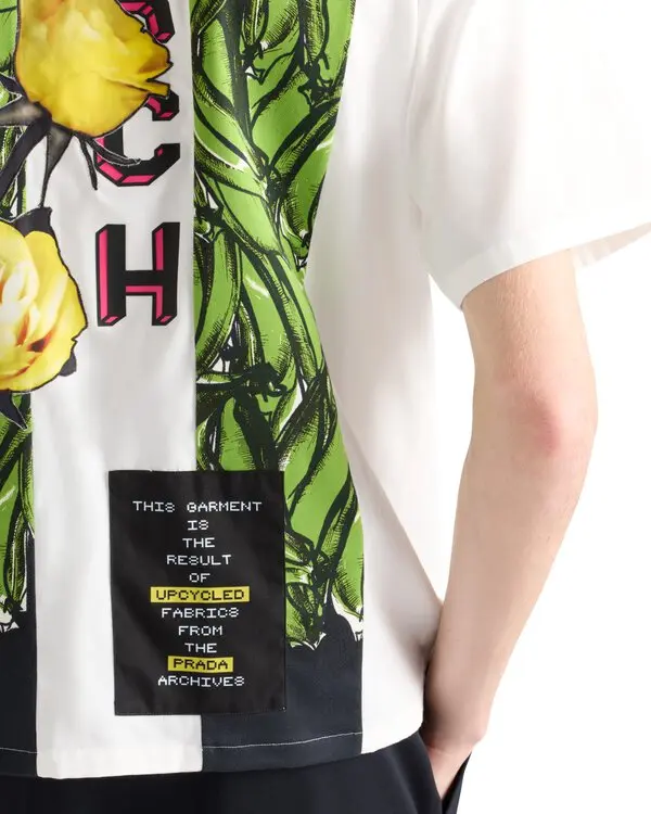 Prada Timecapsule Printed Technical Cotton Shirt